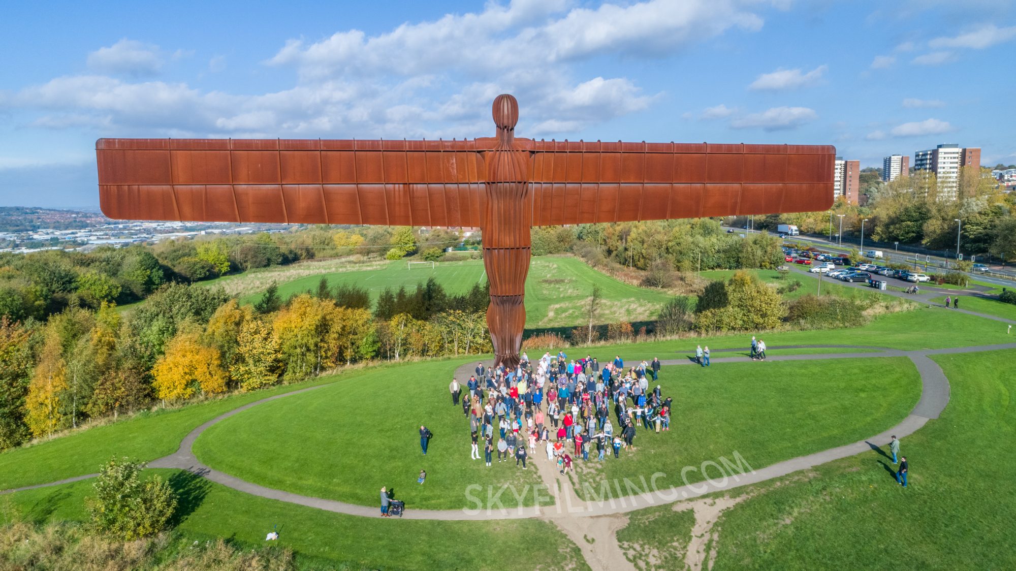 Drone Filming for The One Show - Angel of the North - Drone Filming ...